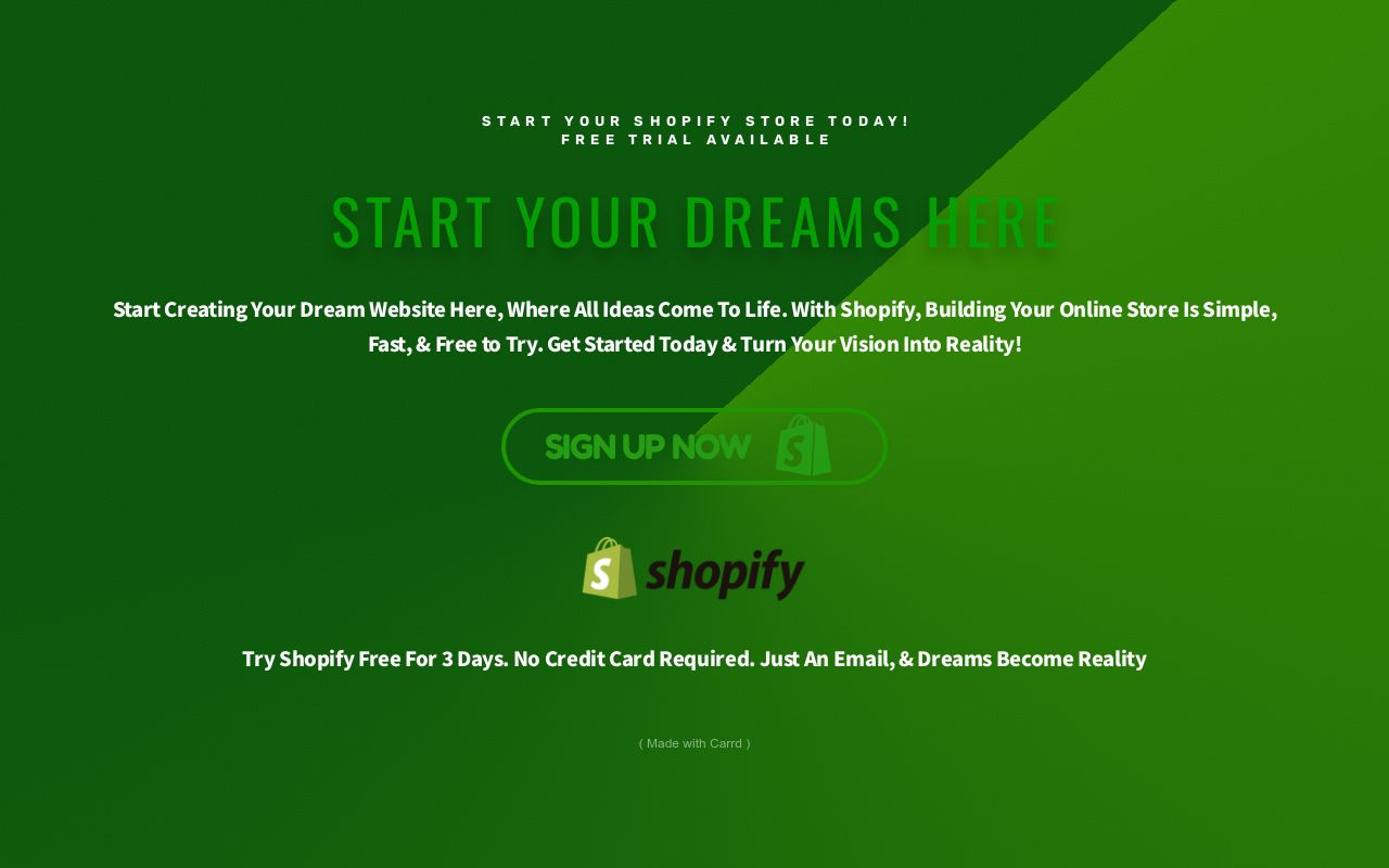 Create Your Dream Online Store With Shopify